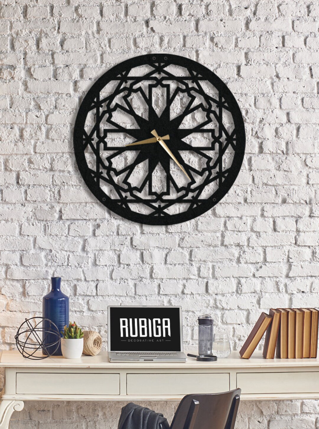 Symbol Clock, Metal Wall Art, Metal Wall Clock, Wall Decor, Art, Wall ...