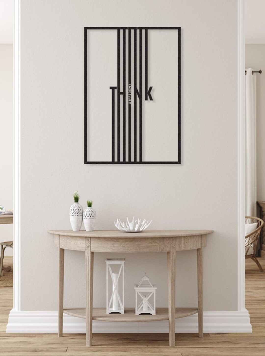 Think Different Home Decor, Home Art, Metal Wall Art, Wall Decor, Wall ...