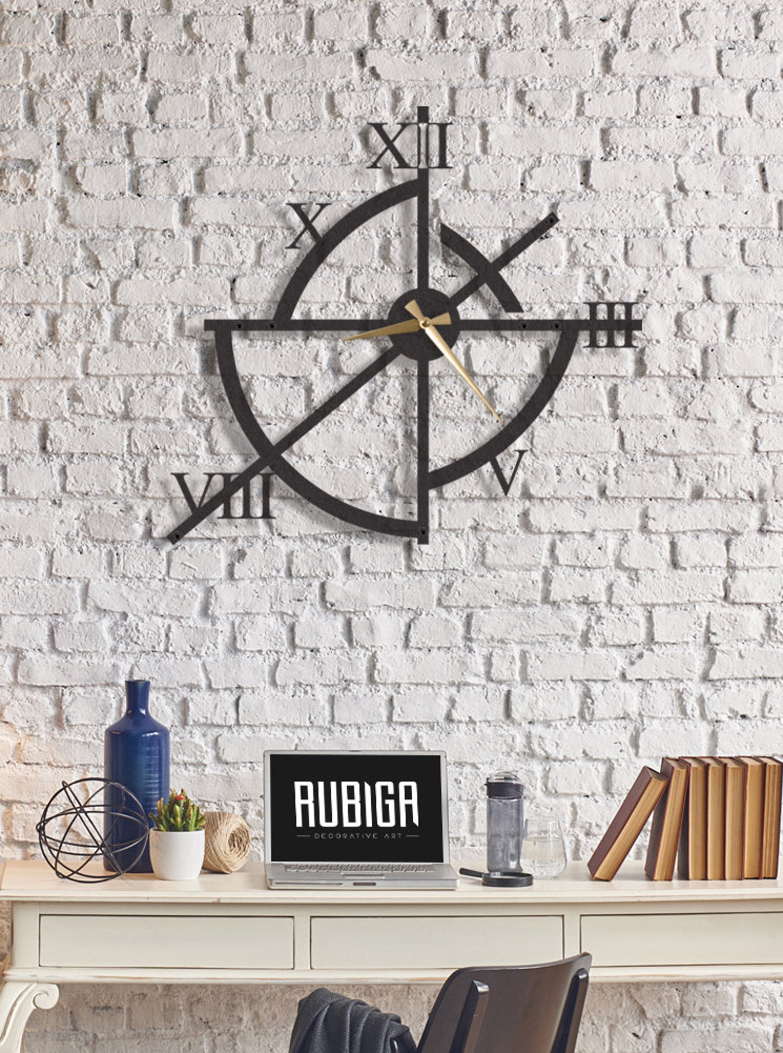 Compass Metal Wall Clock Wall Decor Art Wall Art Special - Etsy