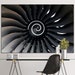 Aitcraft Turbine Jet Engine Wall Art Canvas Plane Engine Print ...