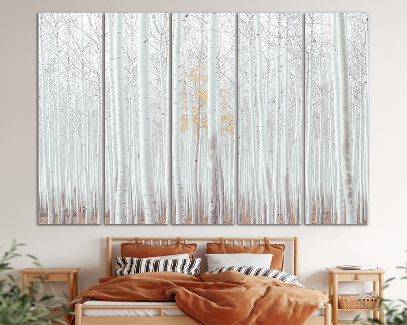 Forest Trees Wall Art Forest Wall Decor Extra Large Canvas Print Wall ...