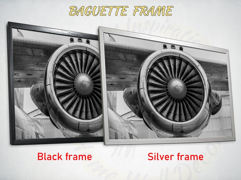 Airplane Engine Wall Art Aitcraft Turbine Canvas Print Jet Engine Wall ...