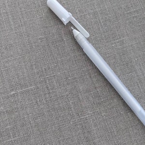 Opaque White Gel Pen - One Pen - for Writing on Dark Surfaces - Gelly ...