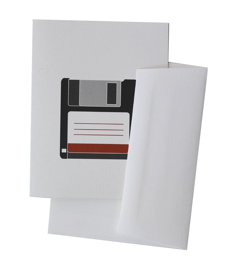 Floppy Disc - Workplace Series Card - Etsy