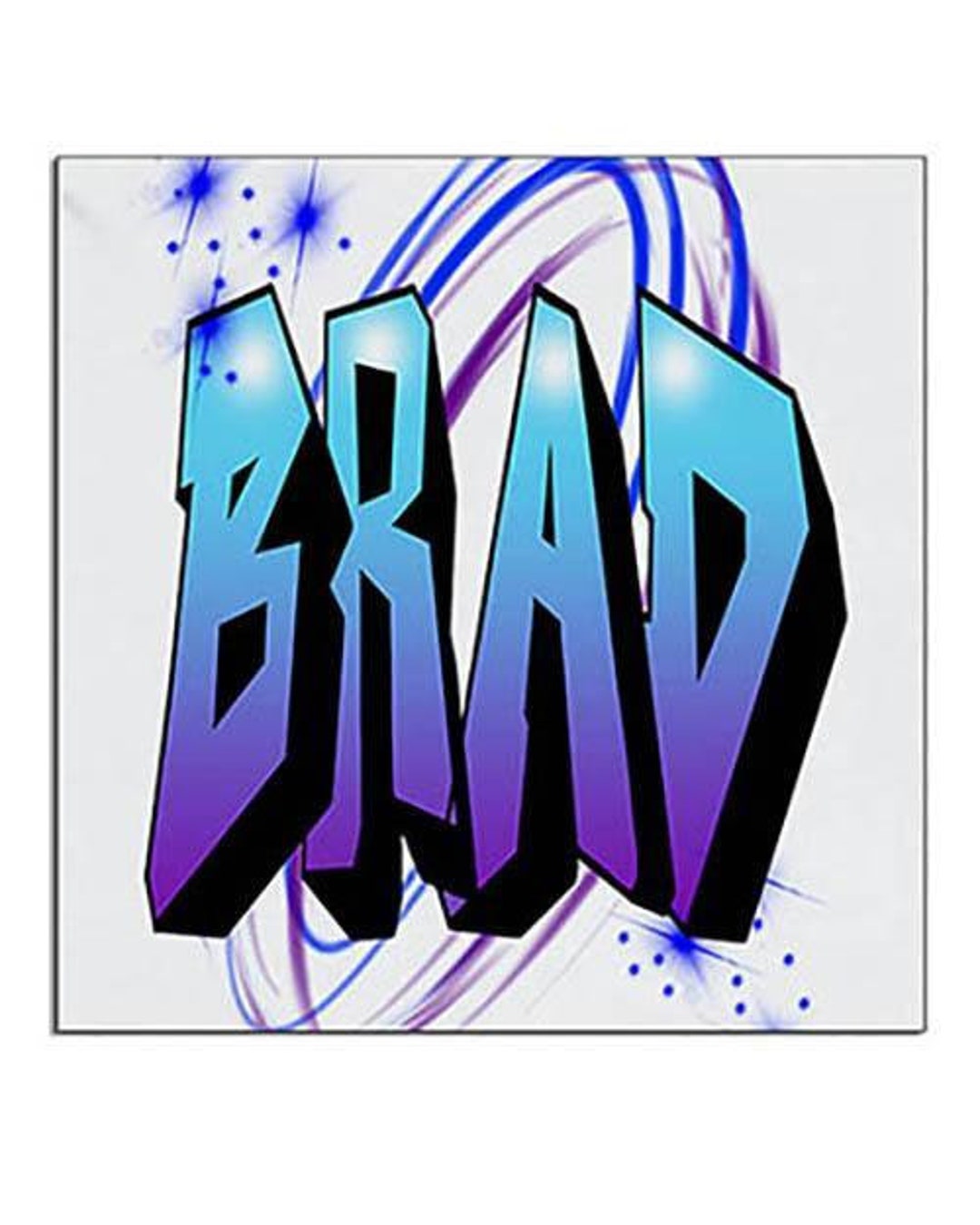 A012 Personalized Airbrush Name Design Ceramic Coaster - Etsy