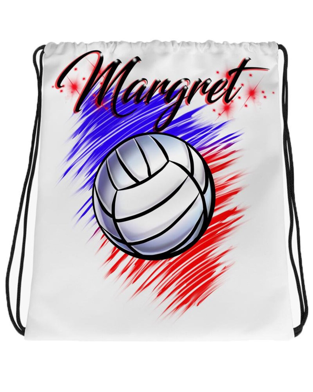 G031 Digitally Airbrush Painted Personalized Custom Volleyball ...