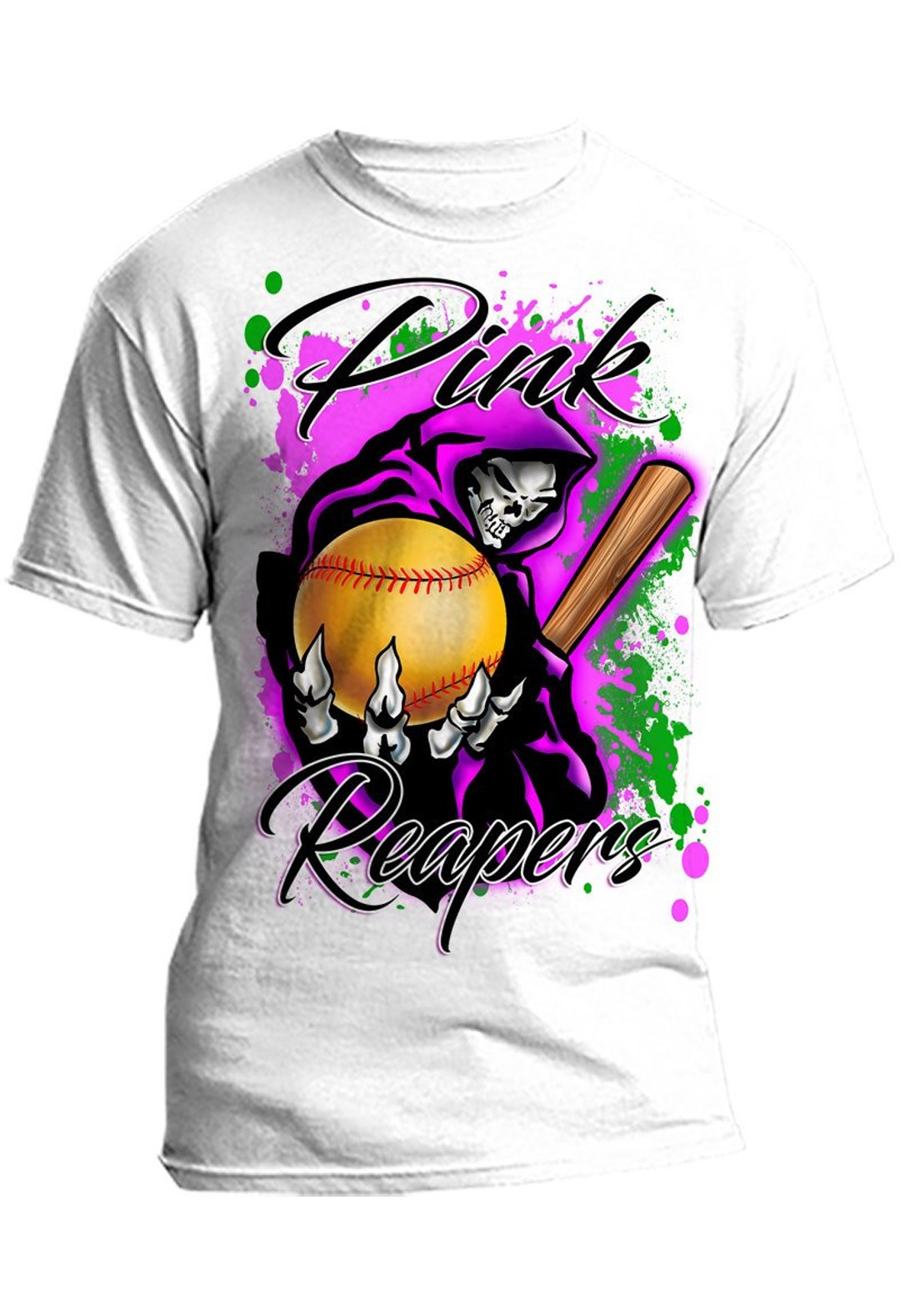 G045 Digitally Airbrush Painted Personalized Custom Grim Reaper ...