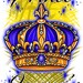 F043 Digitally Airbrush Painted Personalized Custom King Crown Adult ...