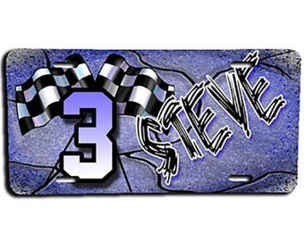 Racing License Plate | Etsy