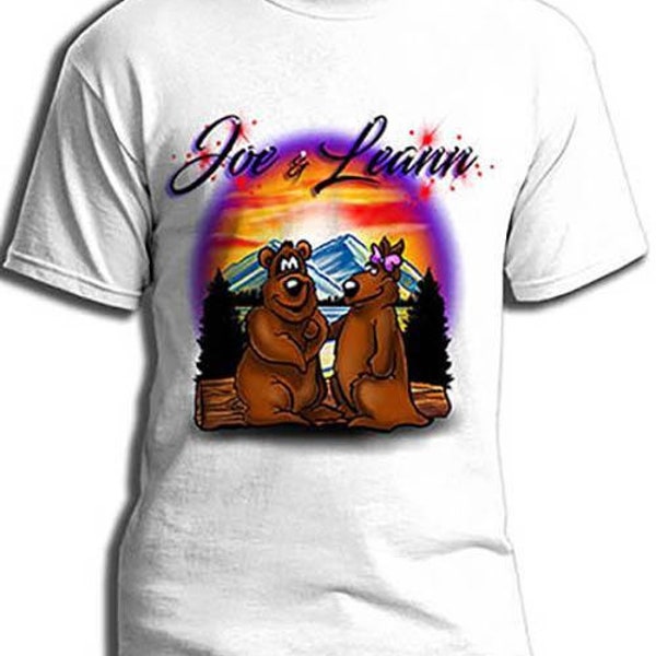Airbrushed Shirt Etsy