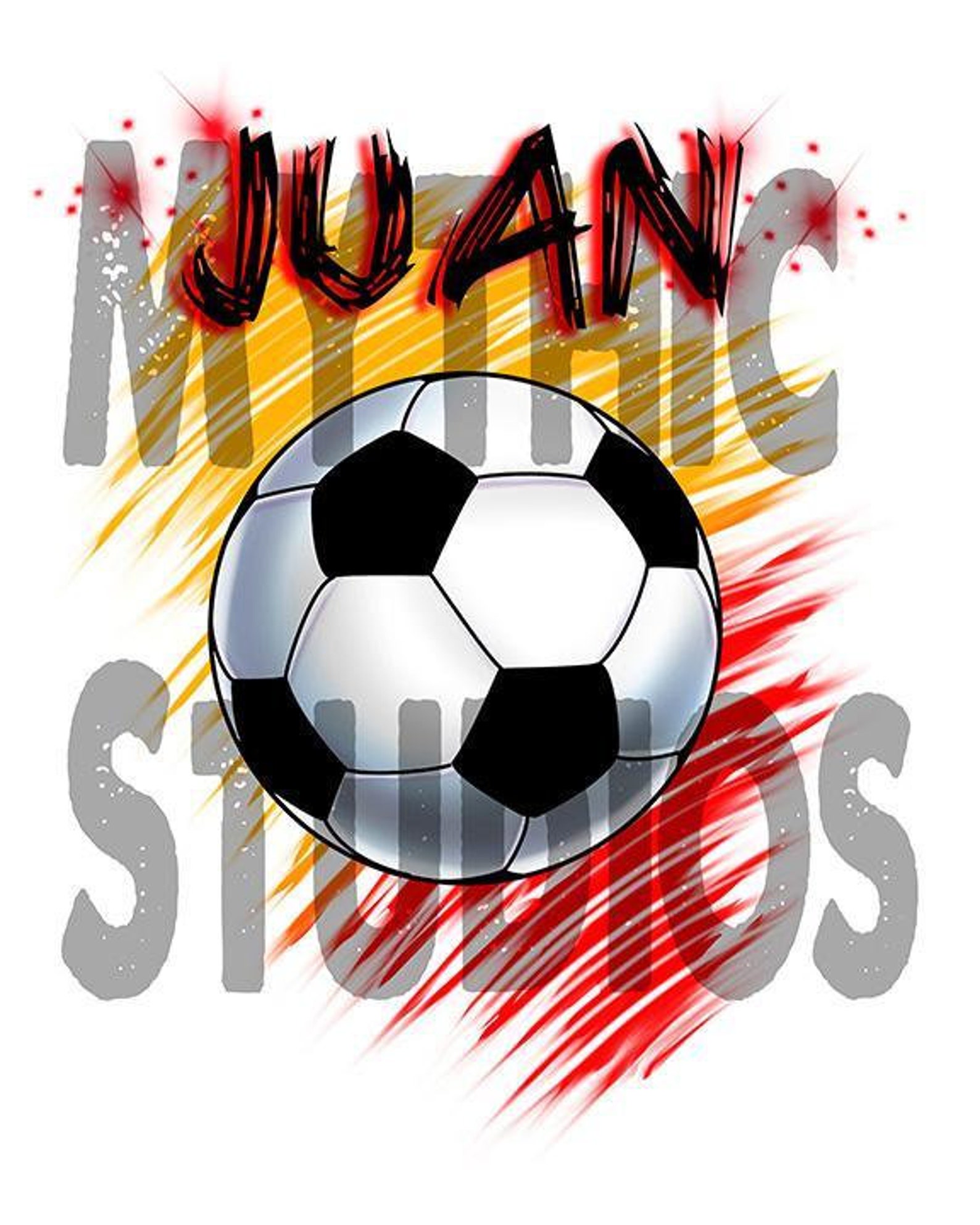 LG003 Custom Personalized Airbrush Soccer World Cup Tee Shirt | Etsy