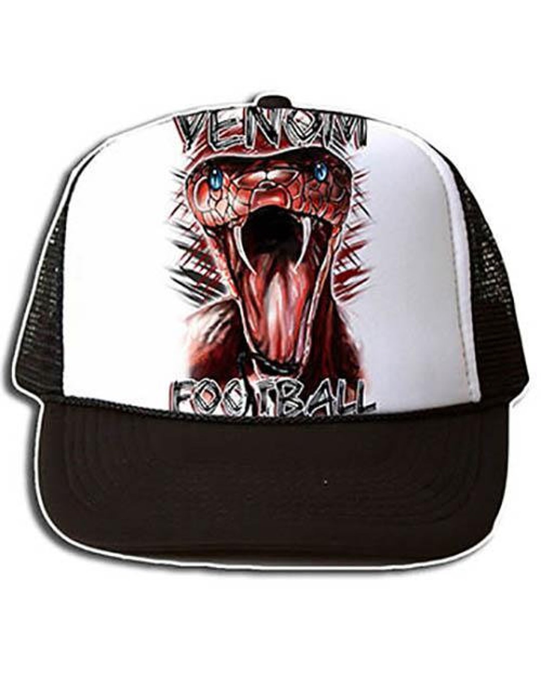 I028 Personalized Airbrush Viper Snake Snapback Trucker Hat - Etsy