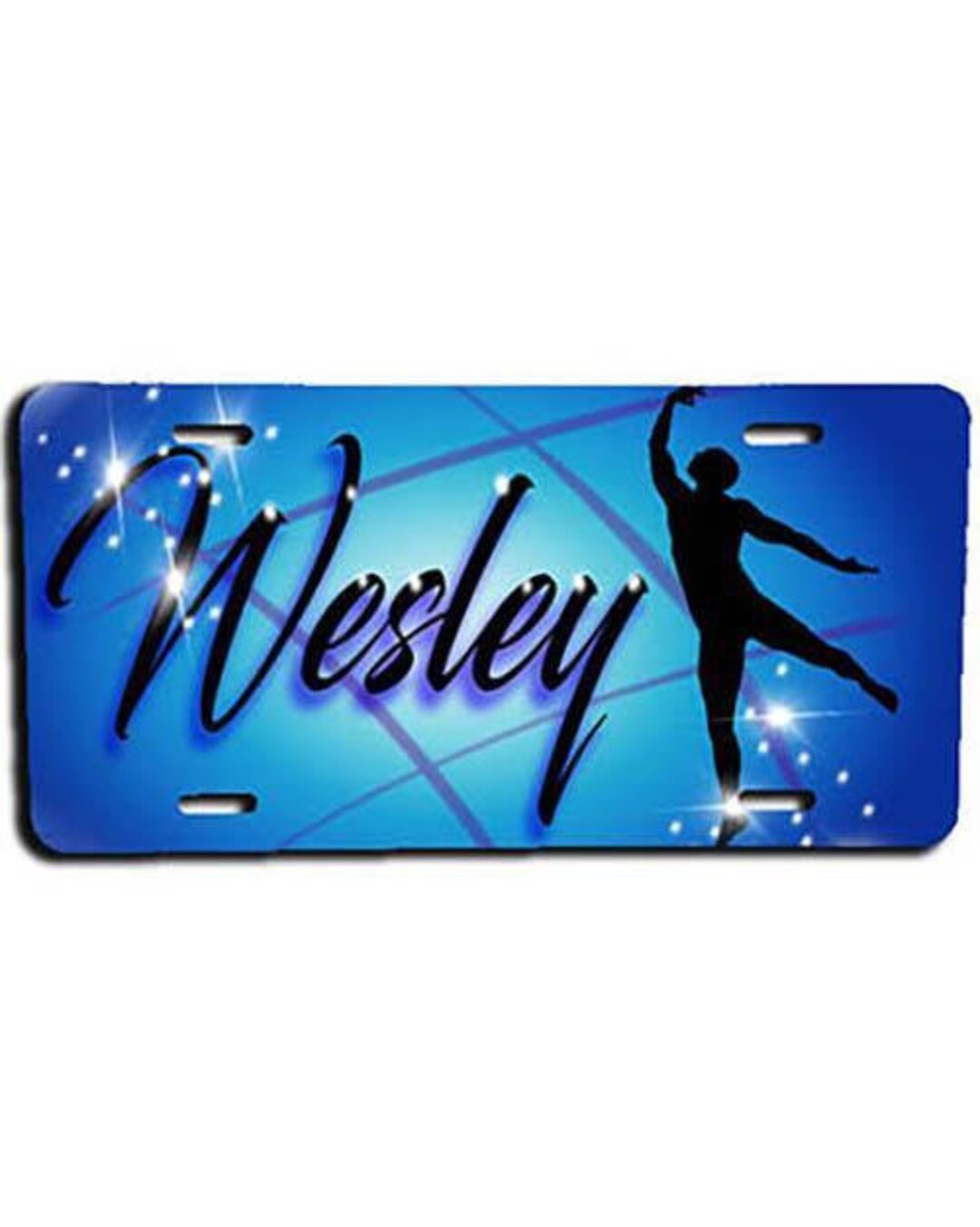 G019 Personalized Airbrush Dance License Plate Tag - Etsy