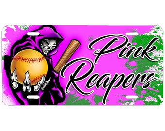 Personalized License Plates With Grim Reaper - Etsy