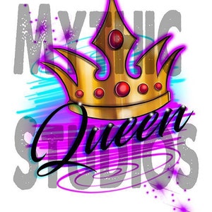 F007 Personalized Airbrushed Crown License Plate Tag - Etsy