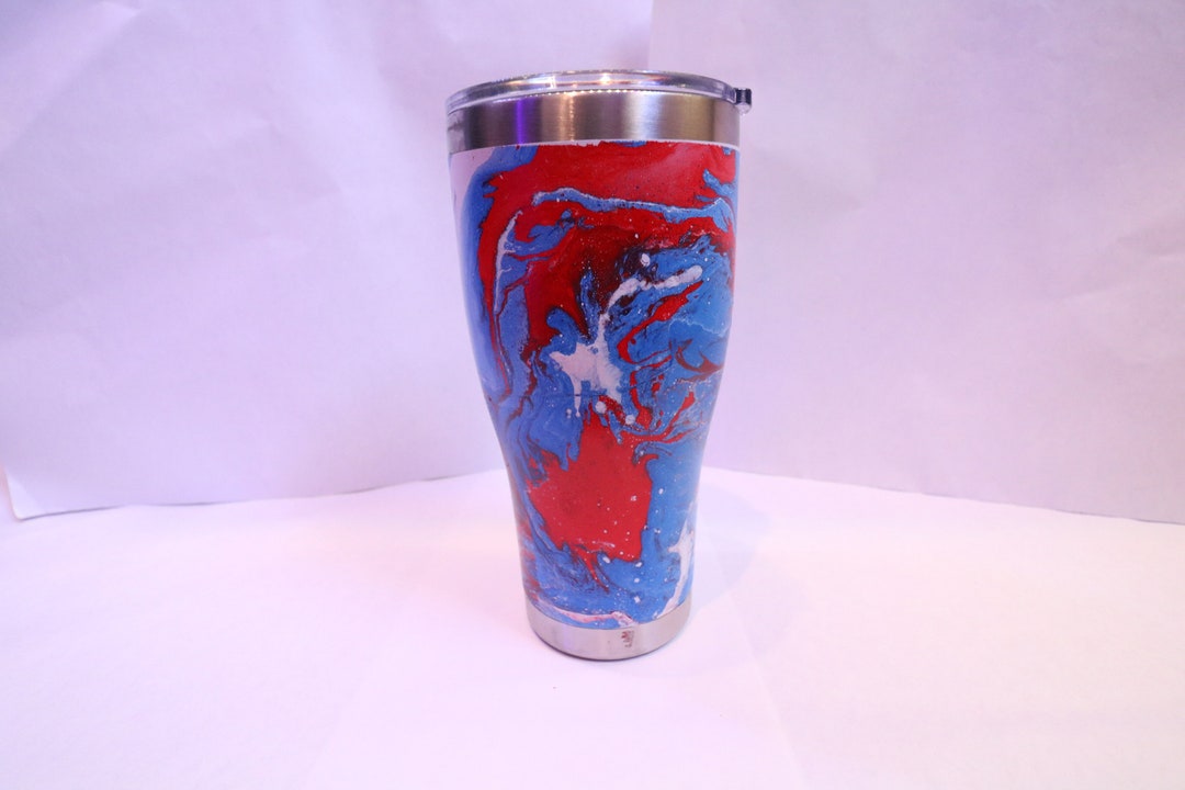 Hydro Dipped Tumbler With Lid (custom) - Etsy