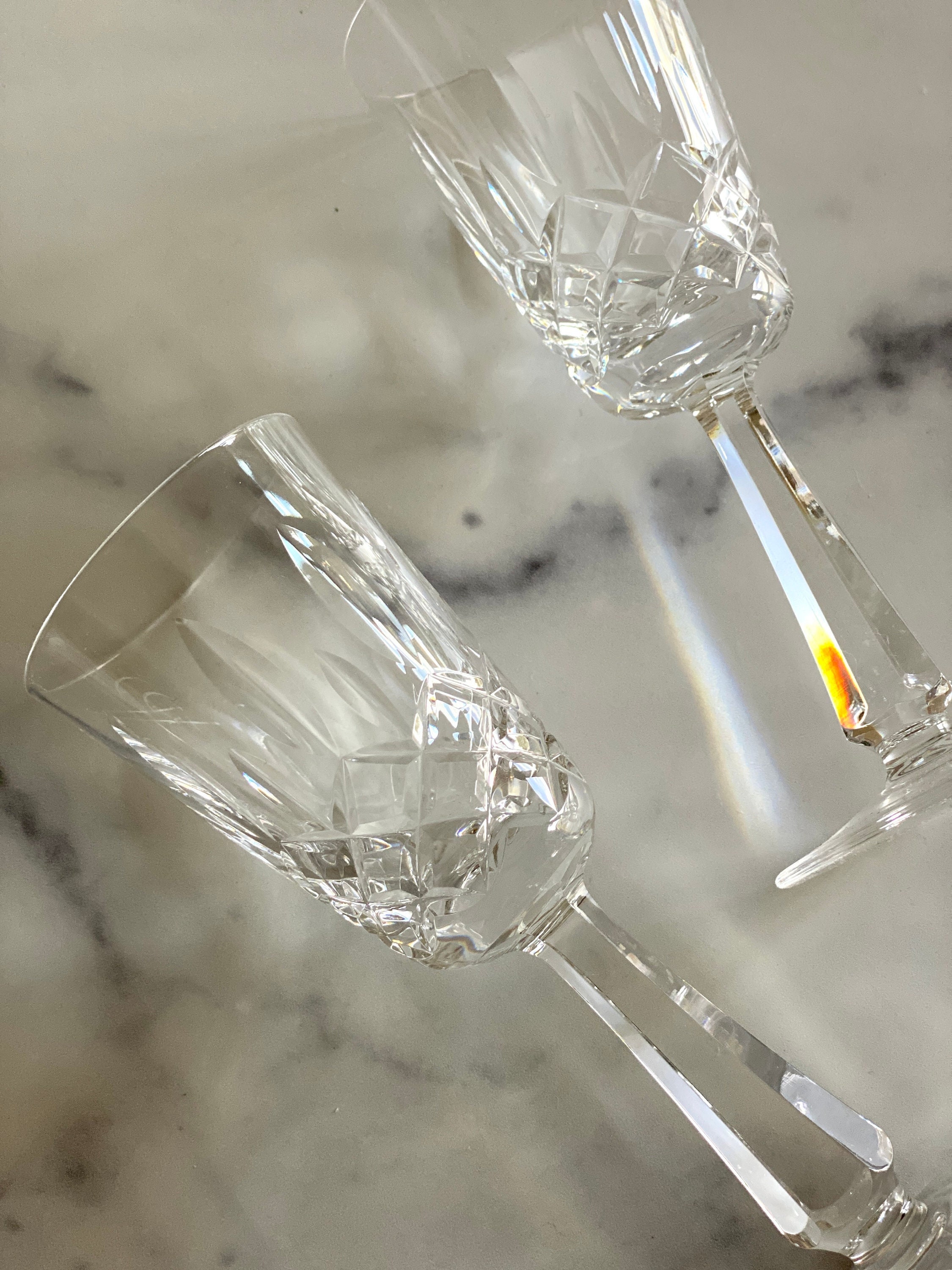Cut Crystal Mini Wine Glasses Set of 6 - Etsy