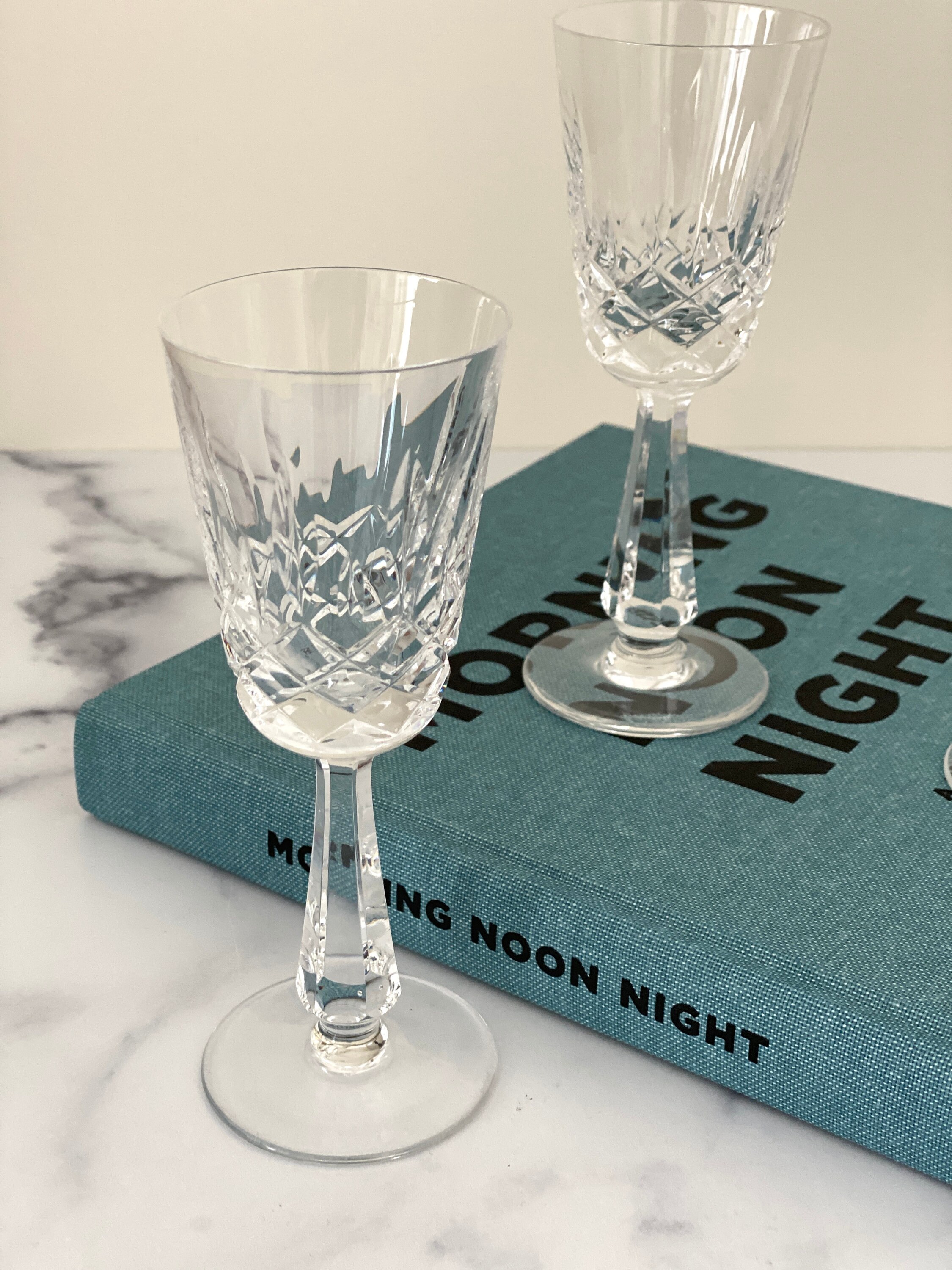 Cut Crystal Mini Wine Glasses Set of 6 - Etsy