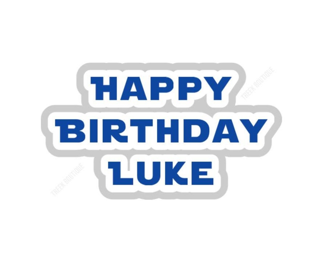 Happy Birthday Cake Topper Cardstock Star Wars R2-D2 Font - Etsy