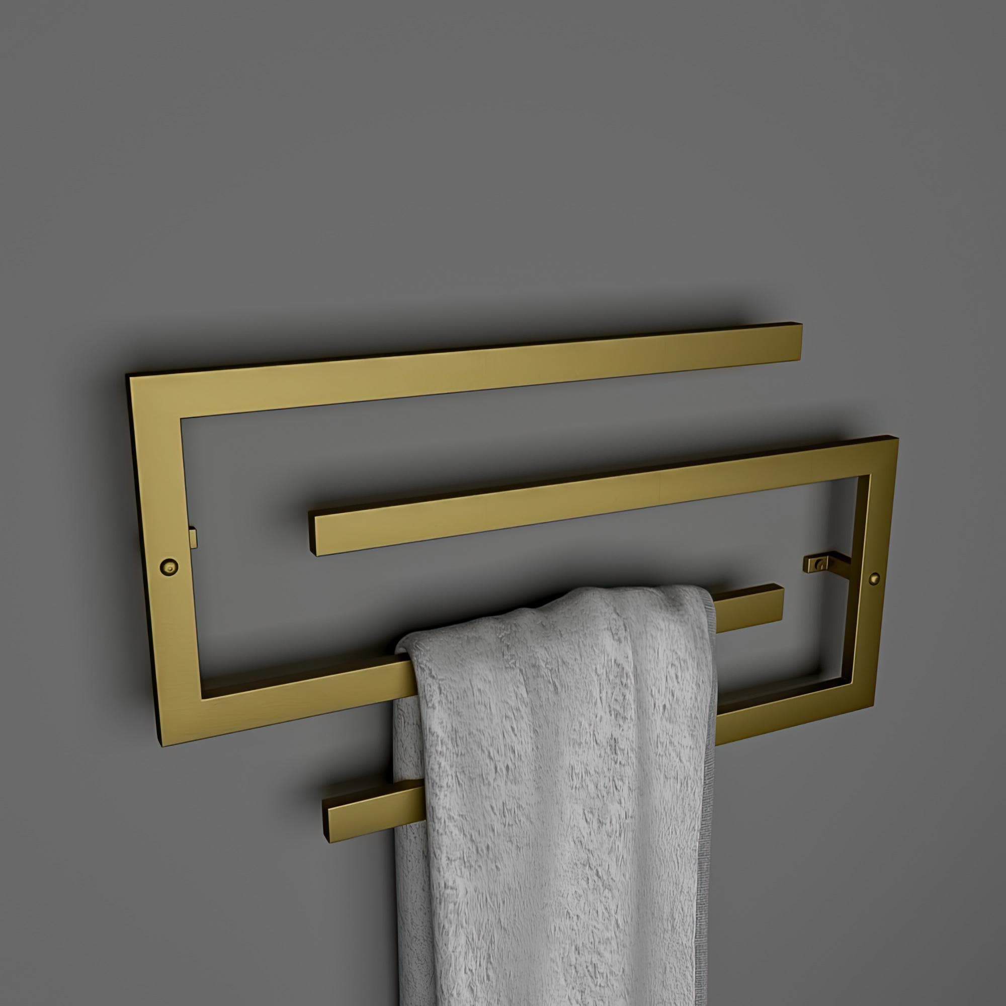 Minimalist Metal Towel Rack for Bathroom, Black/white/gold Towel Holder ...
