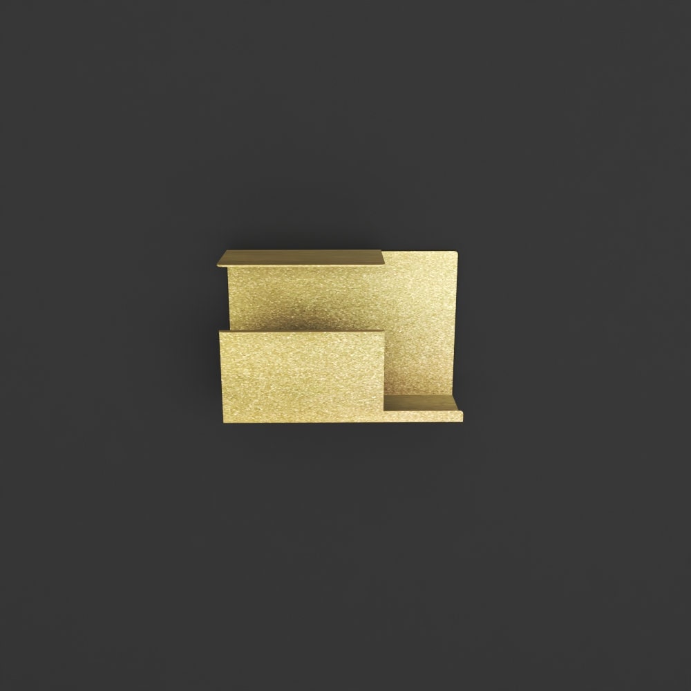 Metal Floating Wall Display Shelf, Minimalist Bedside Magazine Holder ...