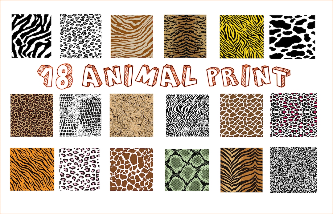 ANIMAL PRINT BUNDLE Svg, Animal Svg, Animal Print Svg, Animal Skin Svg ...