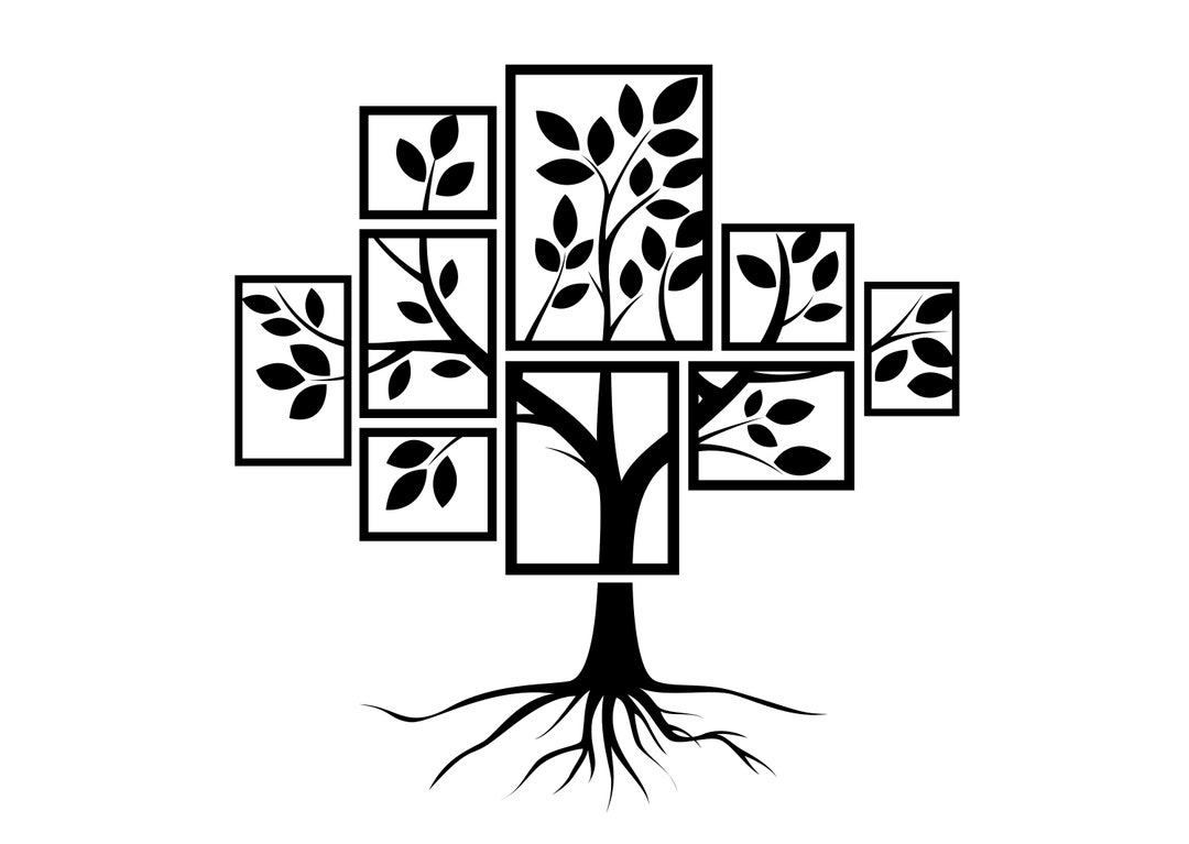 Tree Svg - Tree of Life Svg - Tree Frame Svg - Pictures Svg - Wall Svg ...