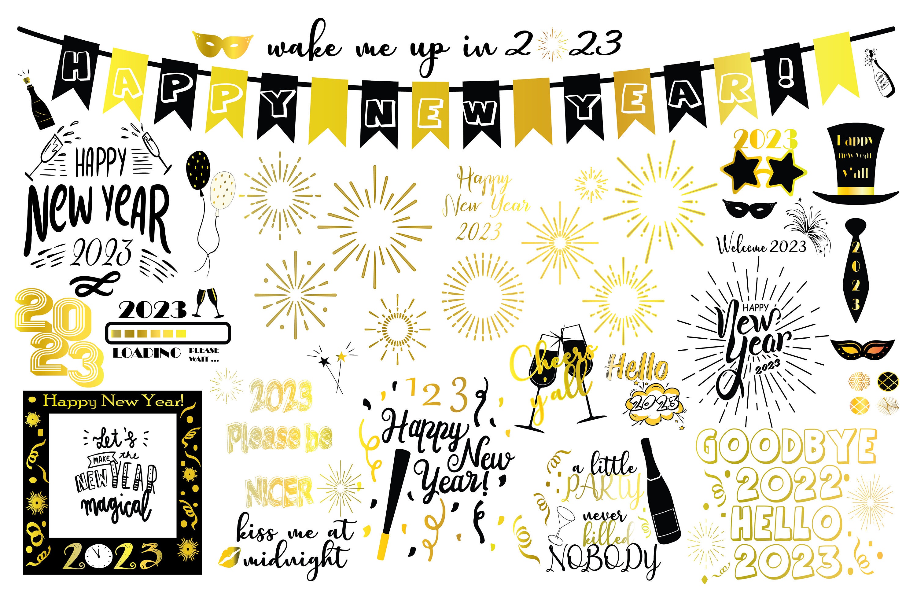 Happy New Years 2022 Clip Art