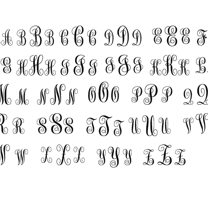 Interlocking Font - Etsy