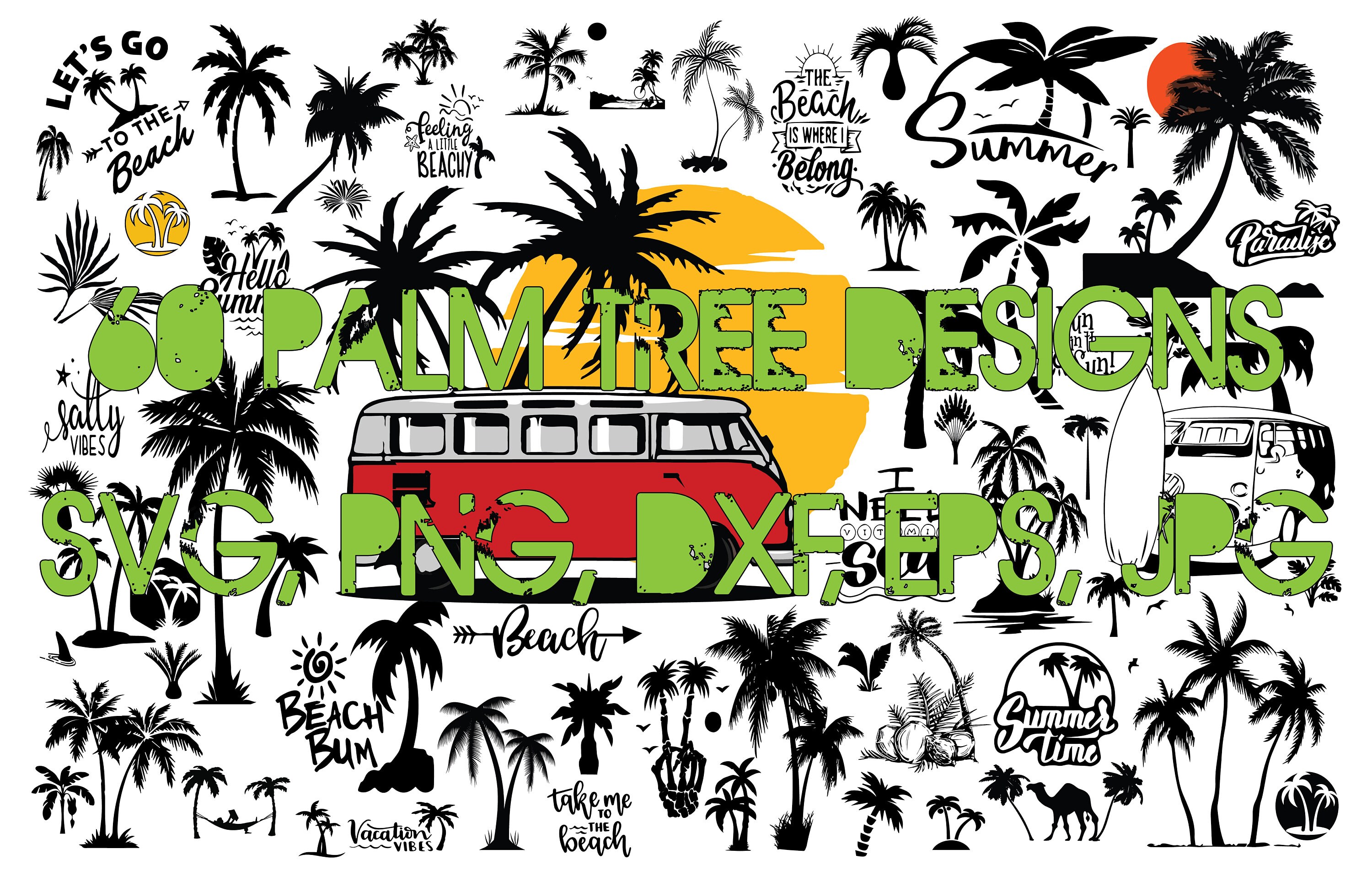 PALM TREE BUNDLE Svg Palm Tree Cut Files Svg Palm Tree - Etsy Canada