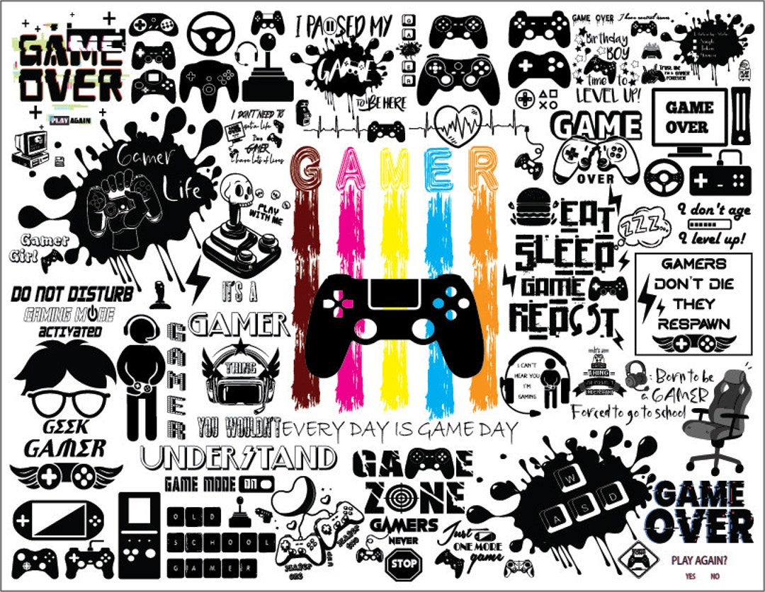GAMER SVG - Gamer Svg Bundle - Gaming Svg Bundle - Funny Gamer Sayings ...