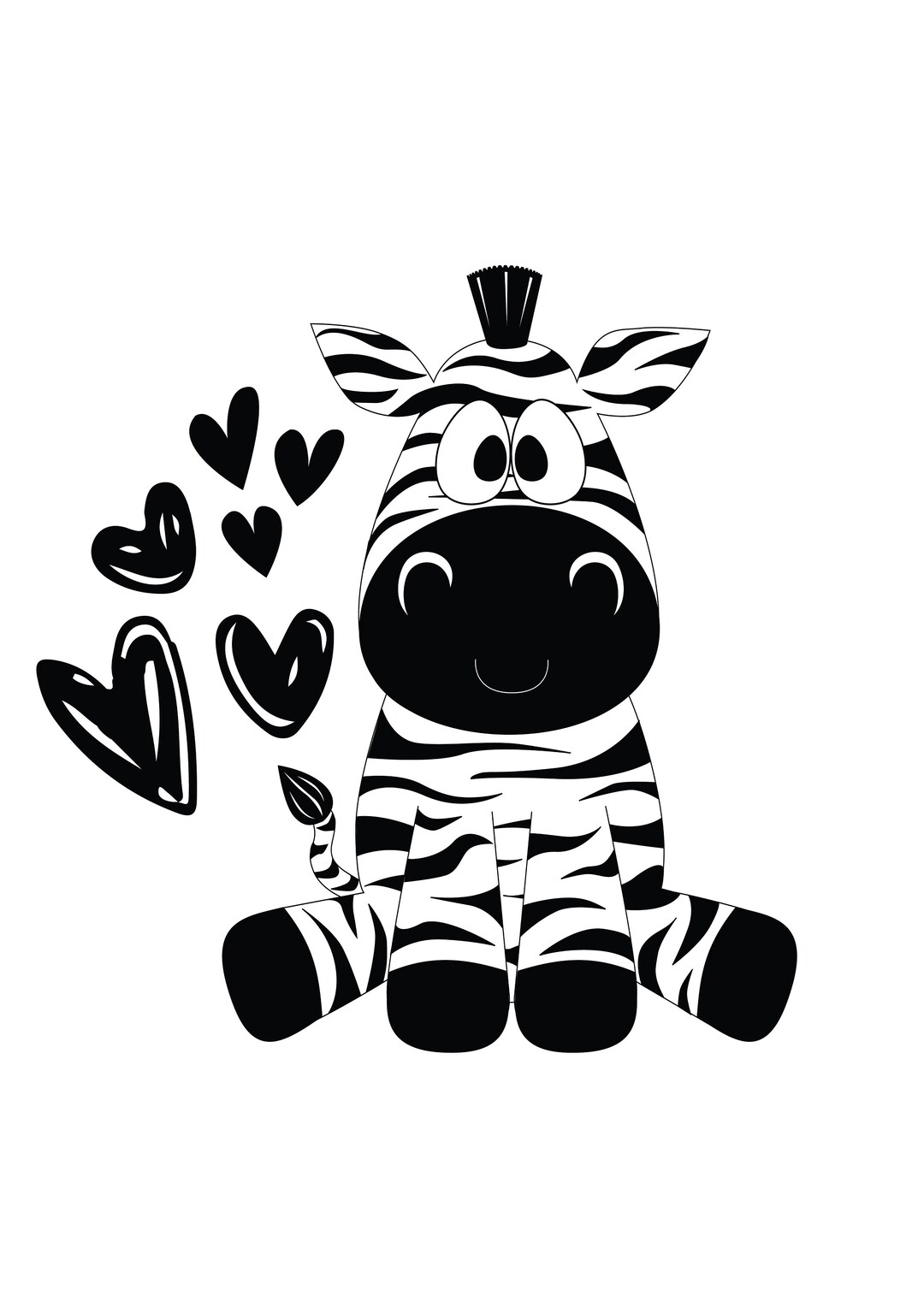 Zebra SVG - Cute Baby Zebra Svg - Cut File Cricut Silhouette - Jungle ...