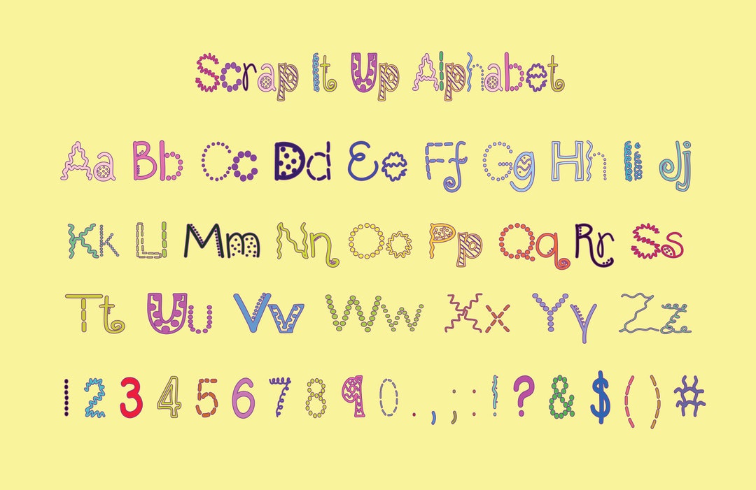 SCRAP IT UP Alphabet Svg, Party Letters Svg, Color Alphabet, Party ...