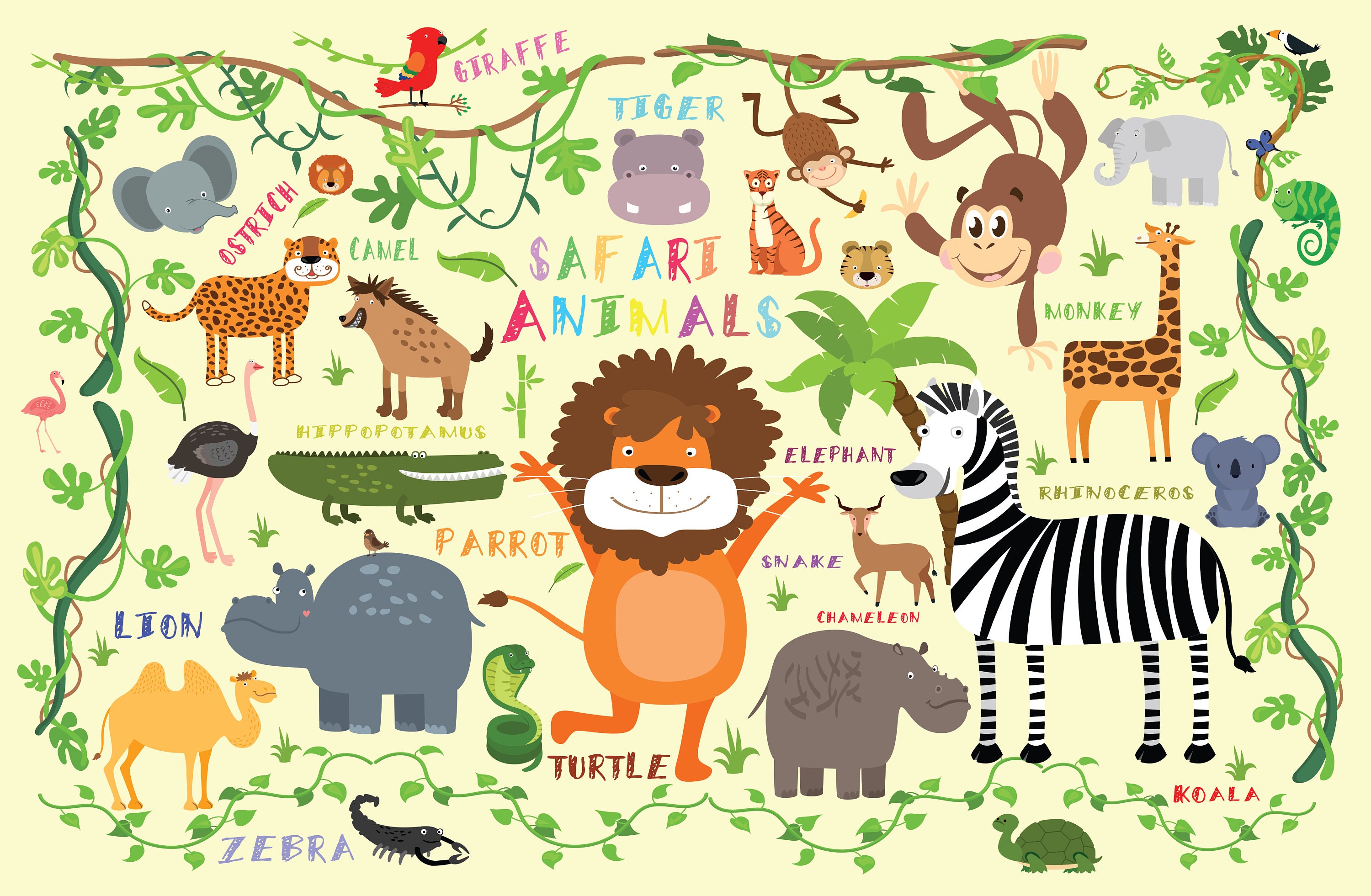ANIMALS BUNDLE Svg Animals Svg Safari Animals Svg Cricut | Etsy