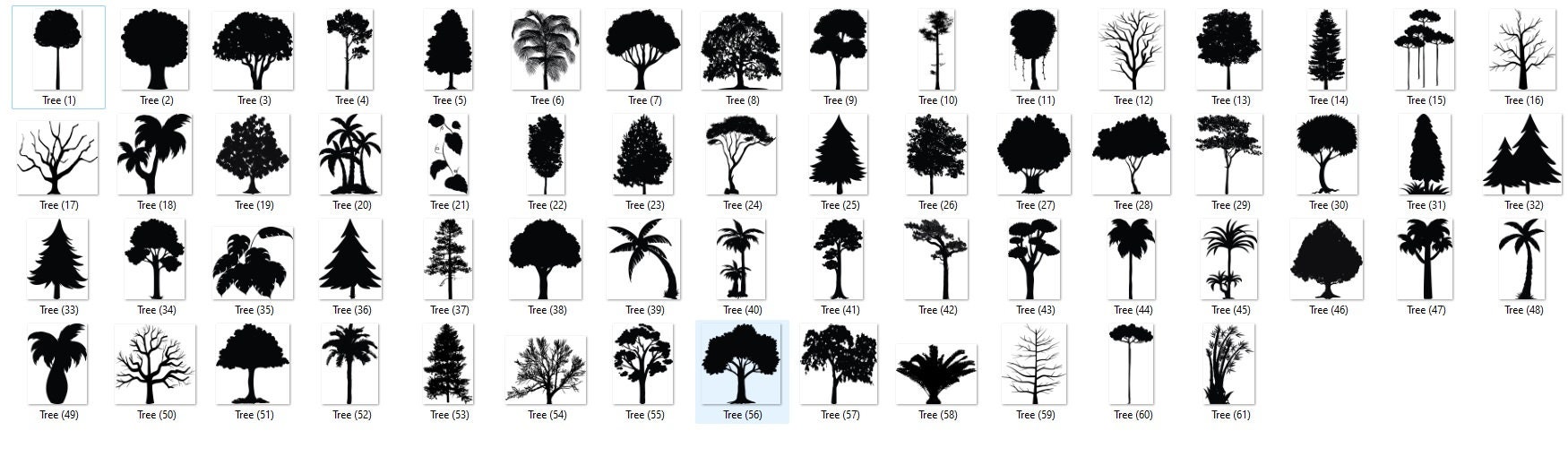 BAUM SVG - Baum Bundle SVG - Baum Silhouette SVG - Bundle - Baumschnitt ...