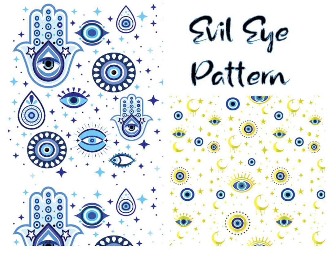 EVIL EYE PATTERNS Svg, Evil Eye Svg, Seamless Turkish Eye,themed ...