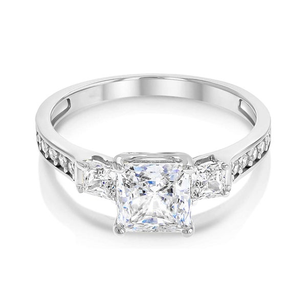 Cubic Zirconia Engagement Ring - Etsy