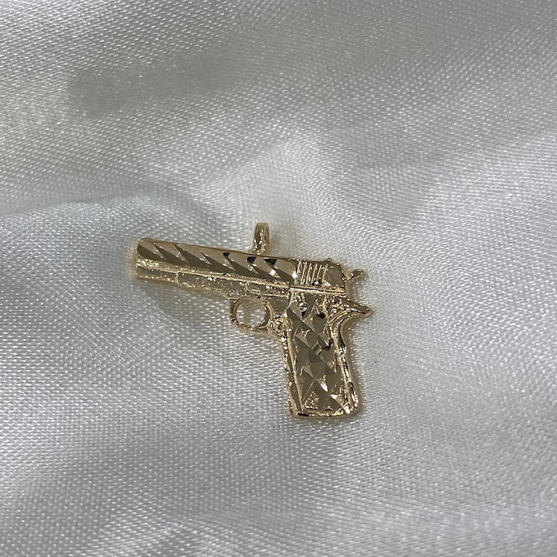 Handgun Necklace - Etsy