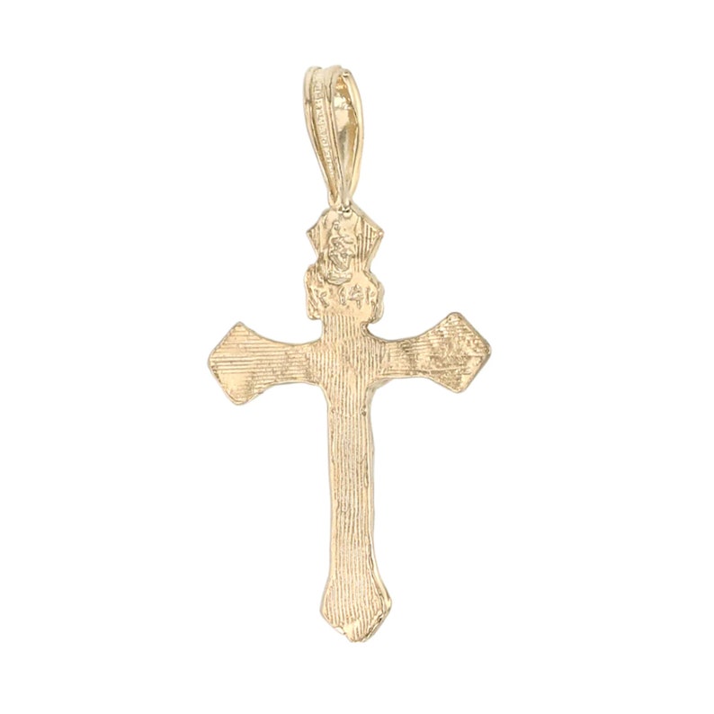 14 Real Solid Gold Mini Cross Crucifix Necklace Charm Pendant, INRI ...
