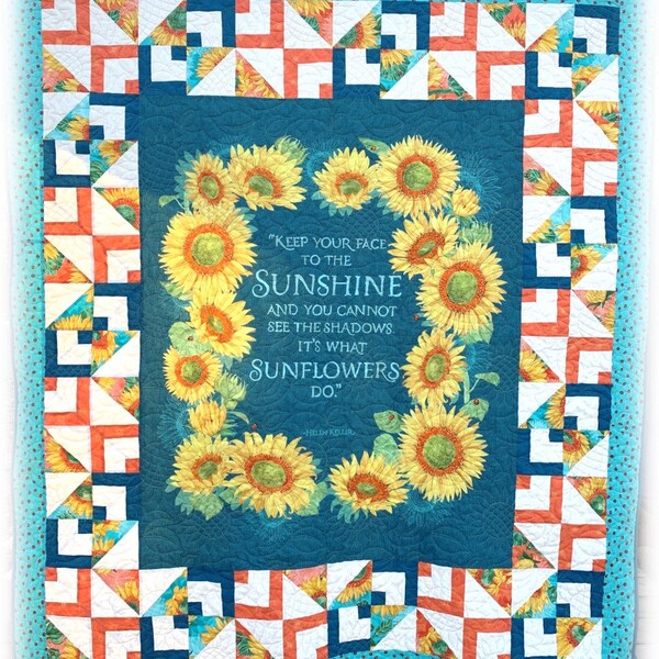 Sunflower Panel Quilt Pattern - Etsy