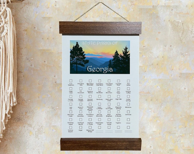 Ga State Park Checklist - Ga State Park Map - GA State Park Sign - GA ...