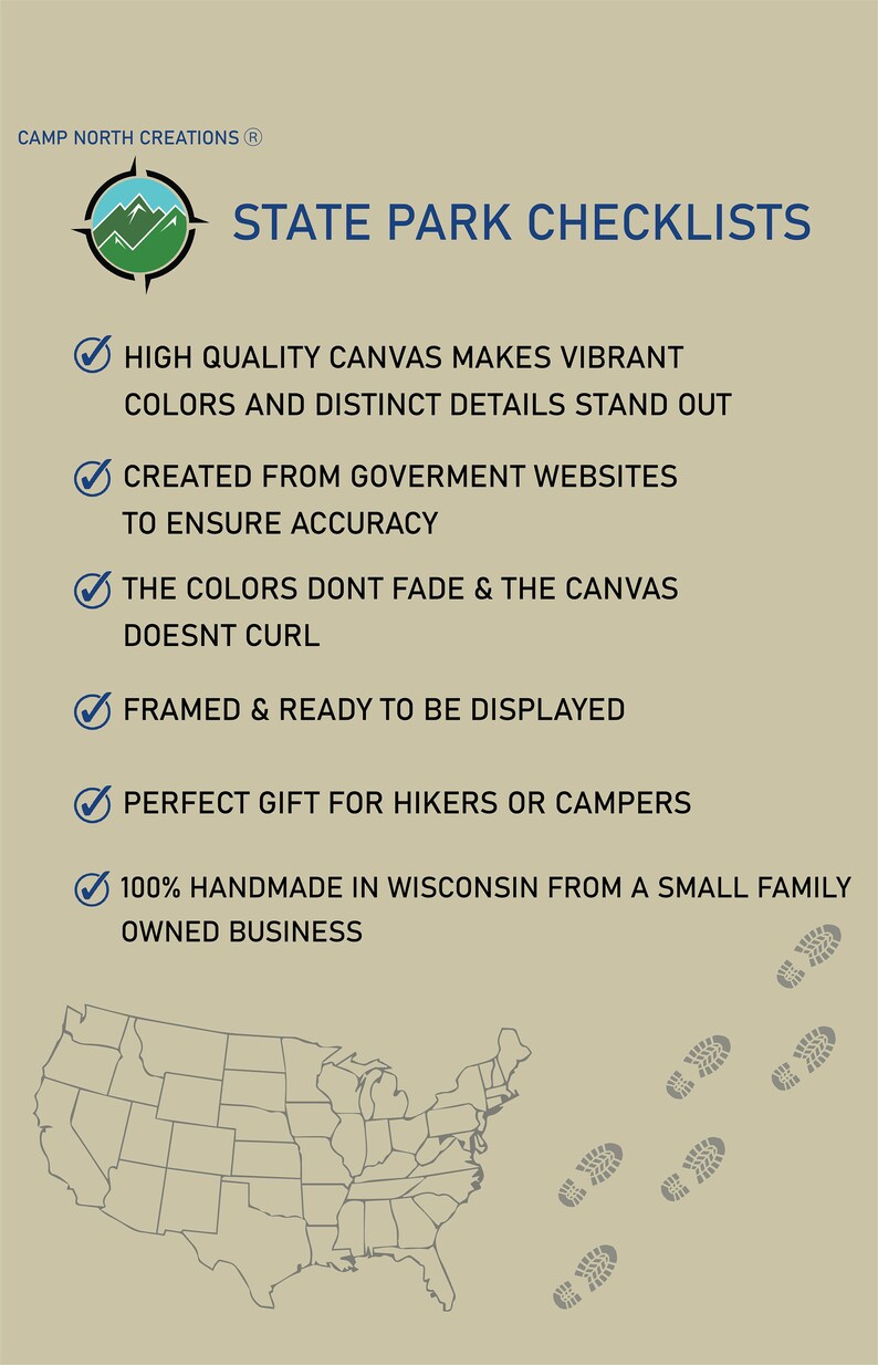 Minnesota State Park Checklist Minnesota State Park Map - Etsy