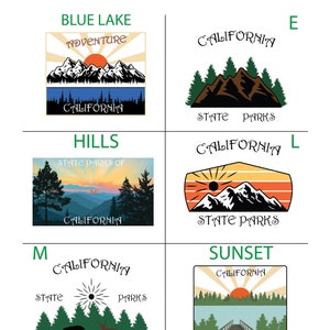 CA State Park Sign CA State Park Checklist CA State Park - Etsy