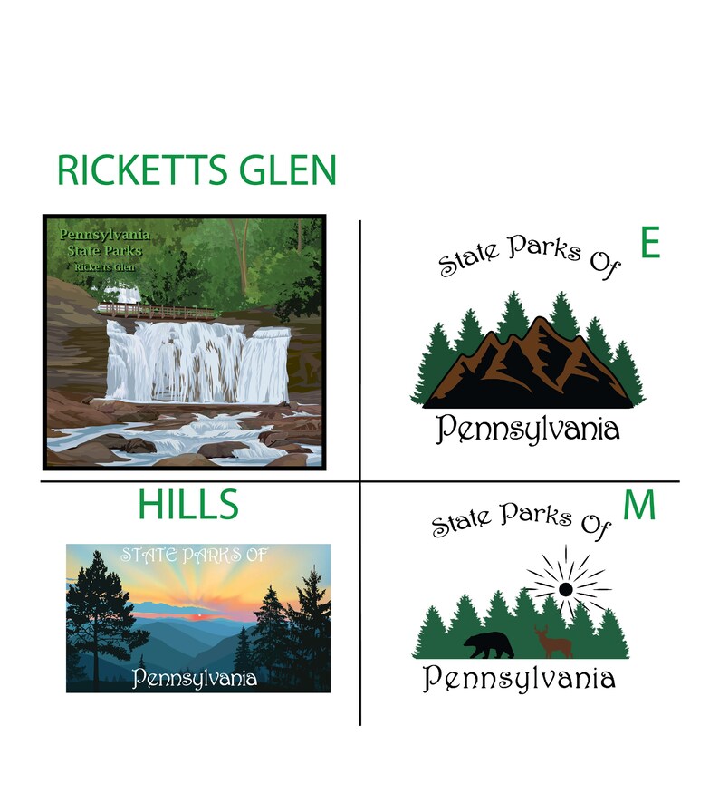 PA State Park Sign PA State Park Checklist PA State Park - Etsy