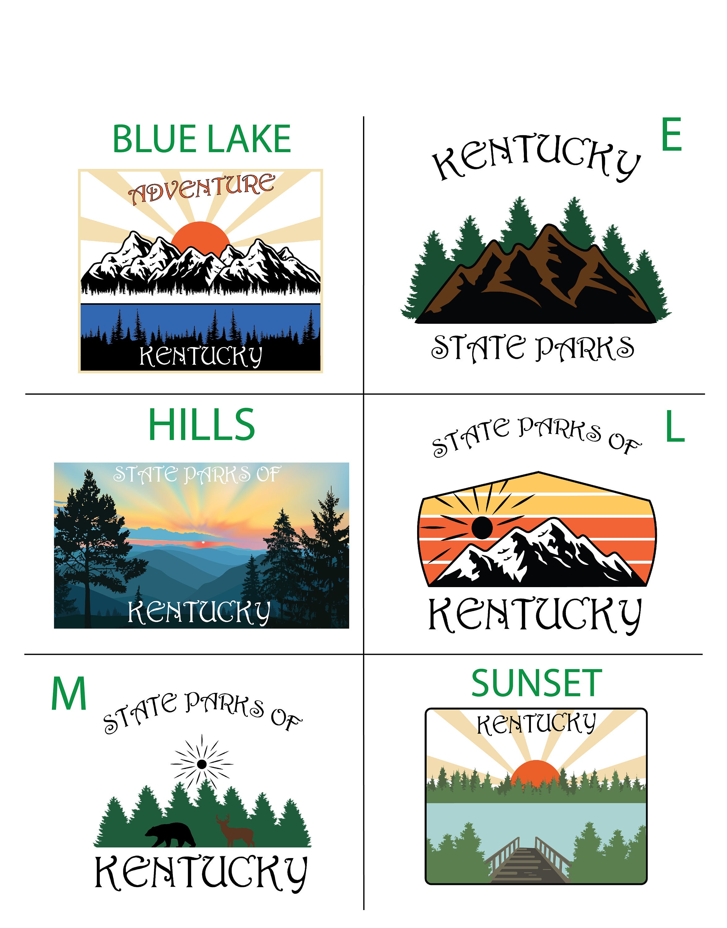 KY State Park Sign Ky State Park Push Pin Map KY State - Etsy