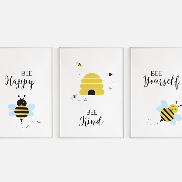 Bee Nursery Art - Etsy