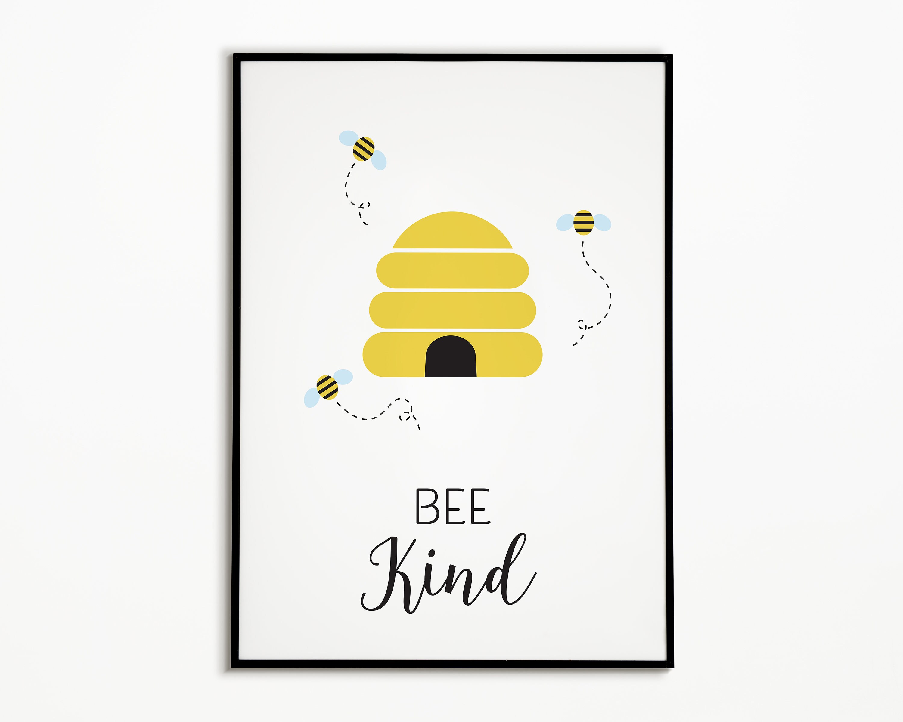 Bee Nursery Art set of 3 PRINTABLE Nursery Wall Art Bee - Etsy