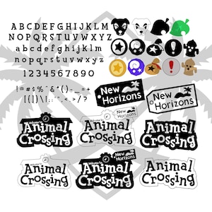 Animal Crossing SVG Bundle Pack - Animal Crossing Svg Logos Alphabet ...