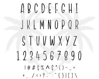 Cricut Rae Dunn Inspired Font Glowforge oft FARMHOUSE FONT digital font ...