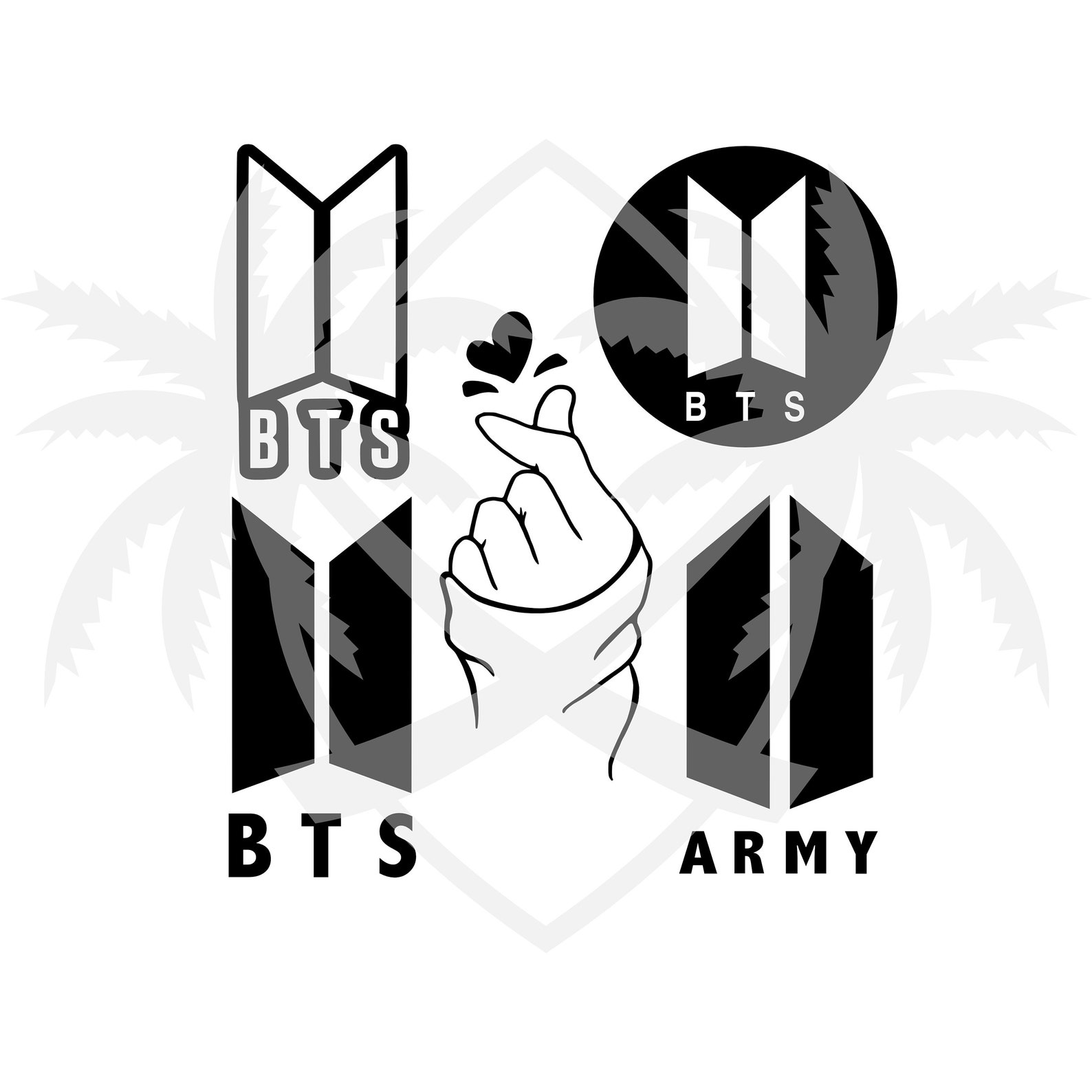 BTS SVG Bundle Pack BTS Logo svg Bangtam Boys Svg Pack | Etsy